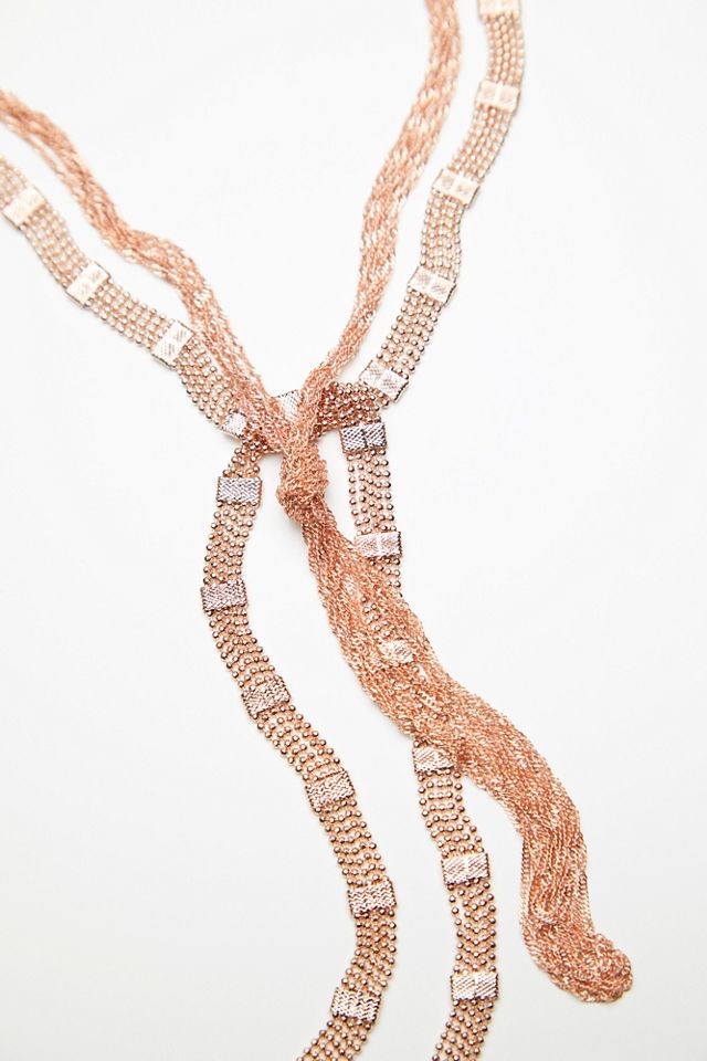 Chain Wrap Scarf Necklace | Free People