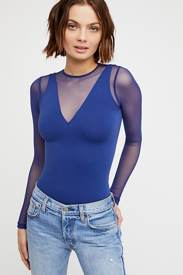 Seamless & Mesh Layering Top | Free People Seamless & Mesh Layering Top | Free People