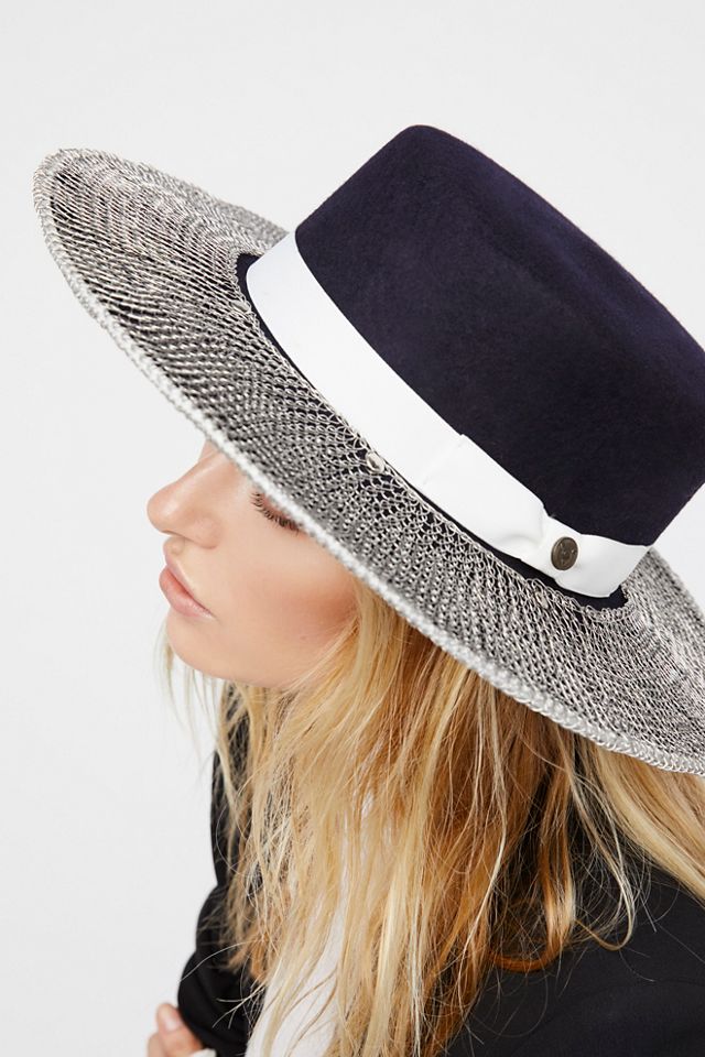 Triptych Metallic Brimmed Hat | Free People