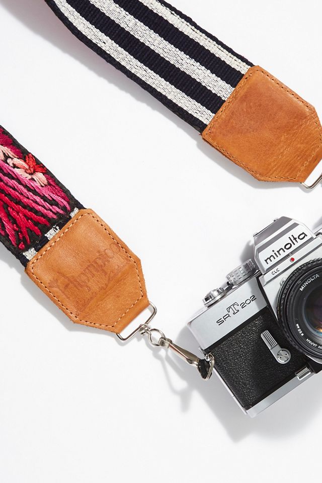 Leather Embroidery Camera Strap | Free People