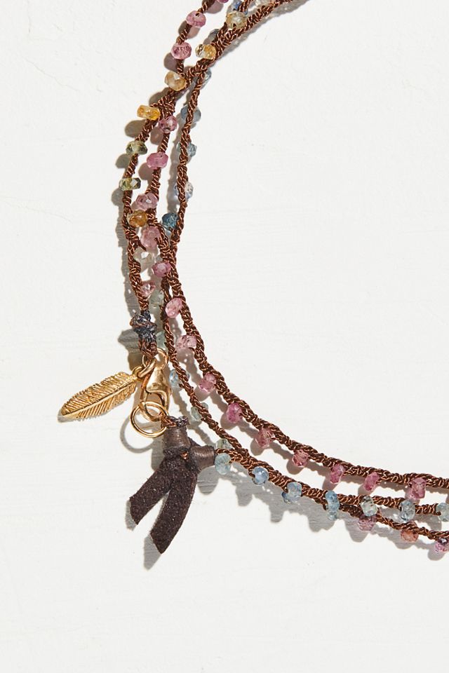 Multi Sapphire Talisman Silk Wrap | Free People