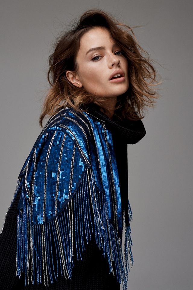 Full Throttle Stripe Cape | Free People