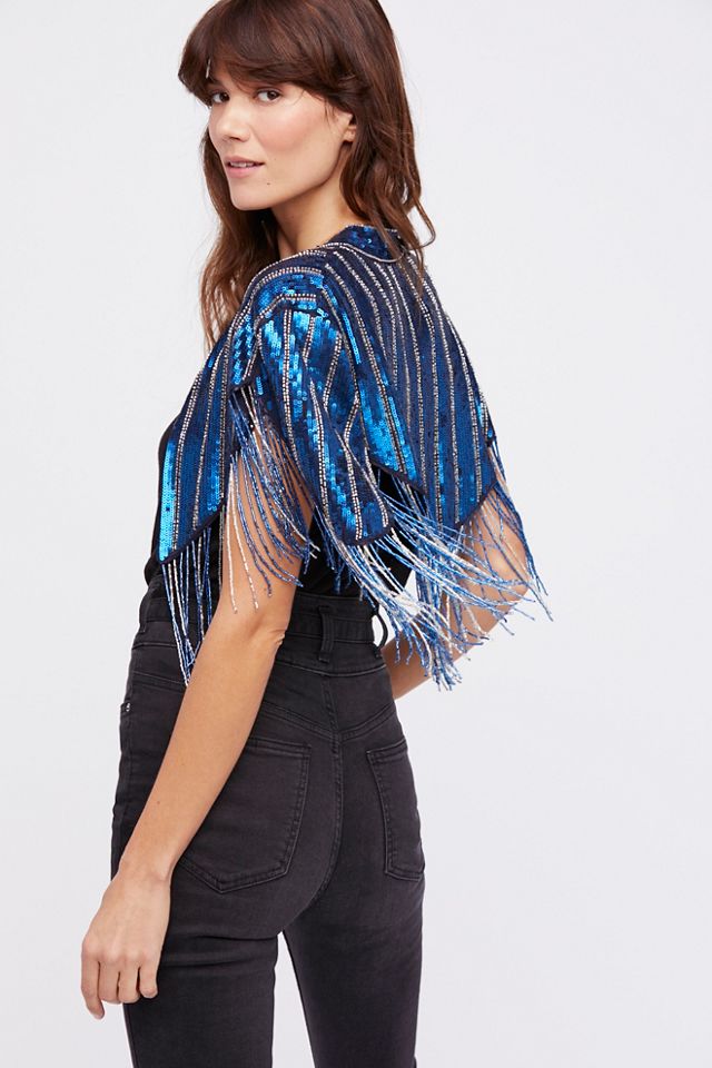 Full Throttle Stripe Cape | Free People