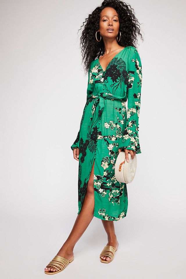 Mixed Print Twist Dress | Free People UK