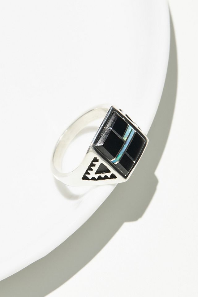 Sterling Inlay Stone Ring | Free People