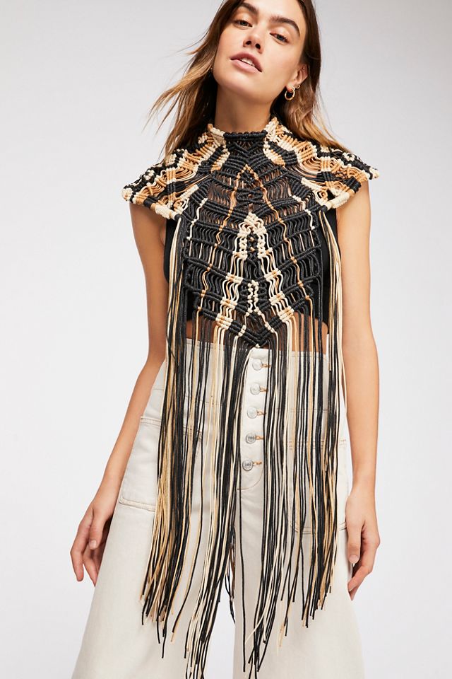 Hosu Macrame Body Piece | Free People UK