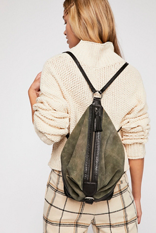 Serena Suede Slouchy Backpack | Free People