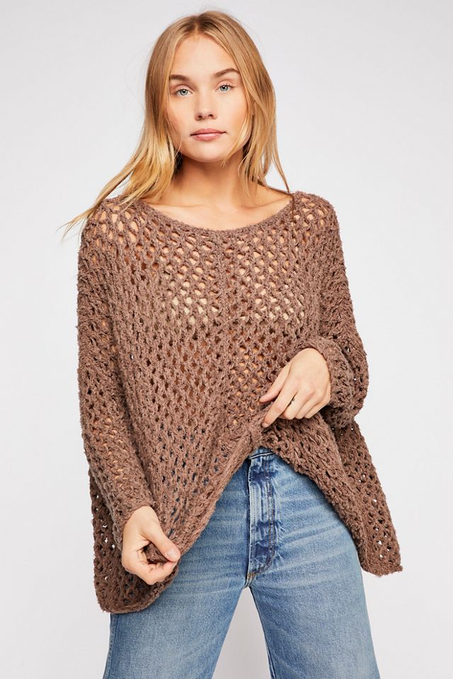 Fishing Net Crew Neck Sweater | Free People