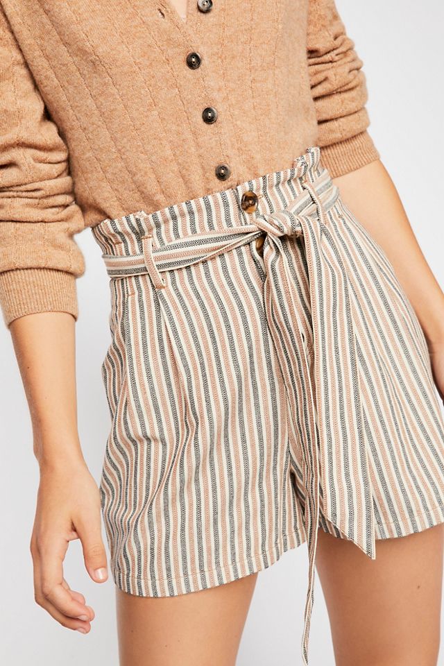 Stripe Paperbag Shorts | Free People