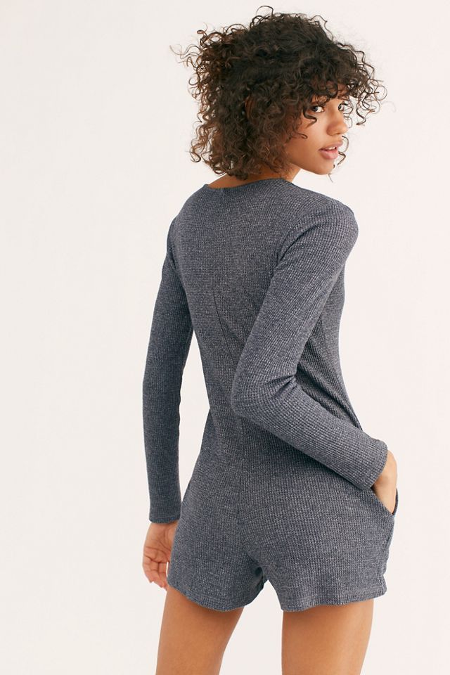 Thermal Henley Romper | Free People