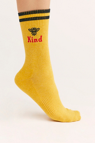 Tailored Union Bee Kind Socks | Free People UK