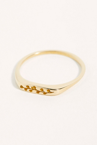 Mini Botanical Signet Ring | Free People