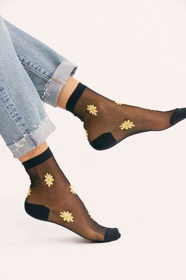 Dolores Sheer Crew Socks | Free People