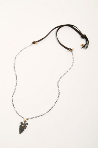 Sterling Diamond Arrowhead Necklace | Free People UK