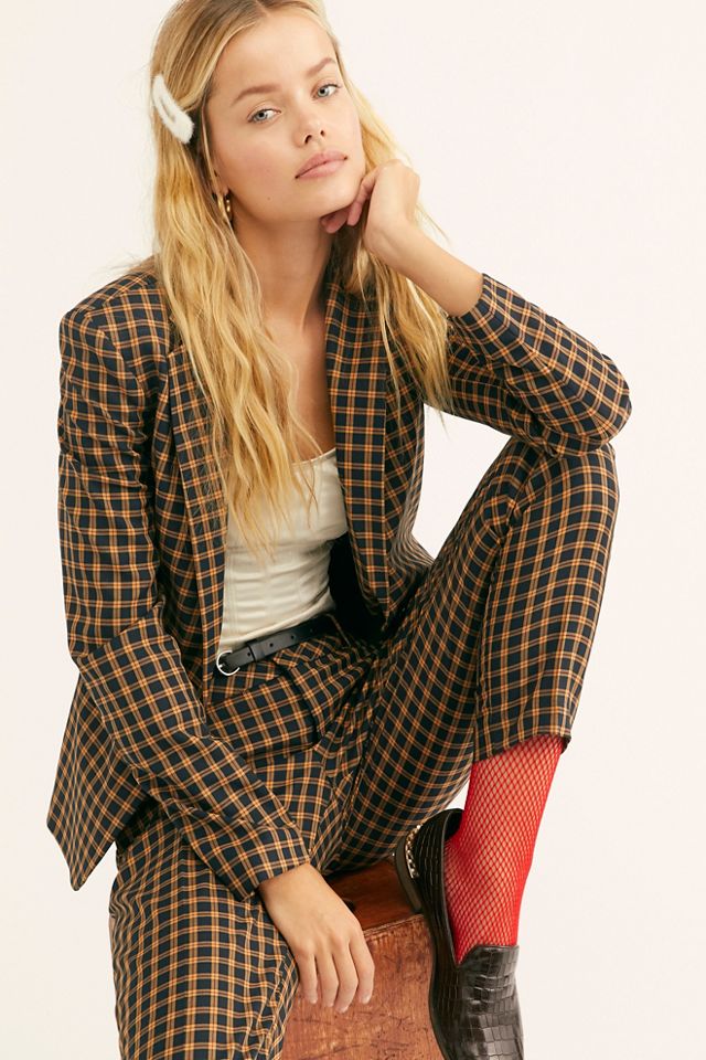 Classic Tailored Check Suit | Free People