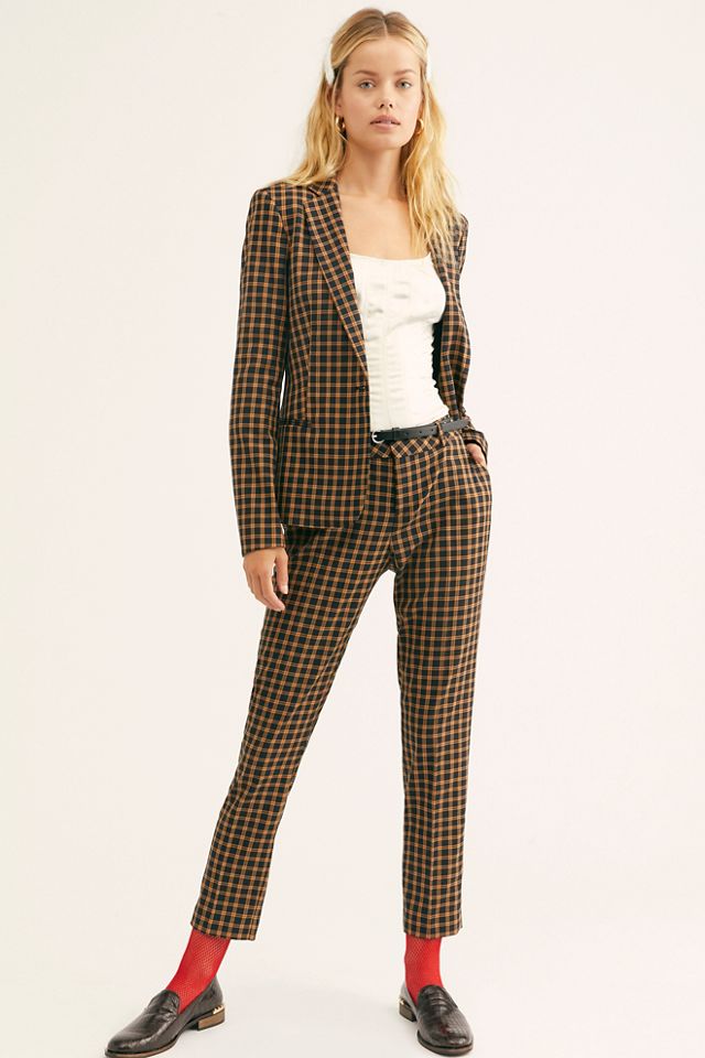 Classic Tailored Check Suit | Free People