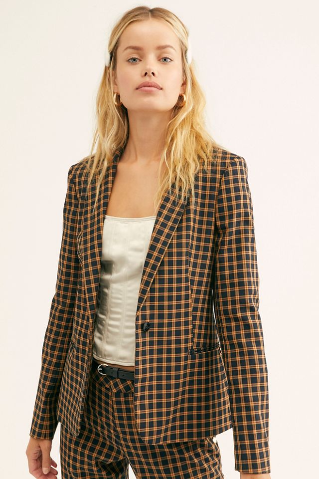 Classic Tailored Check Suit | Free People