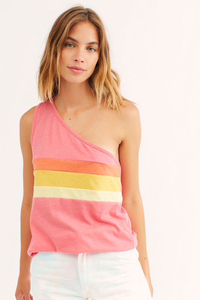 One-Shoulder Stripe Tank | Free People