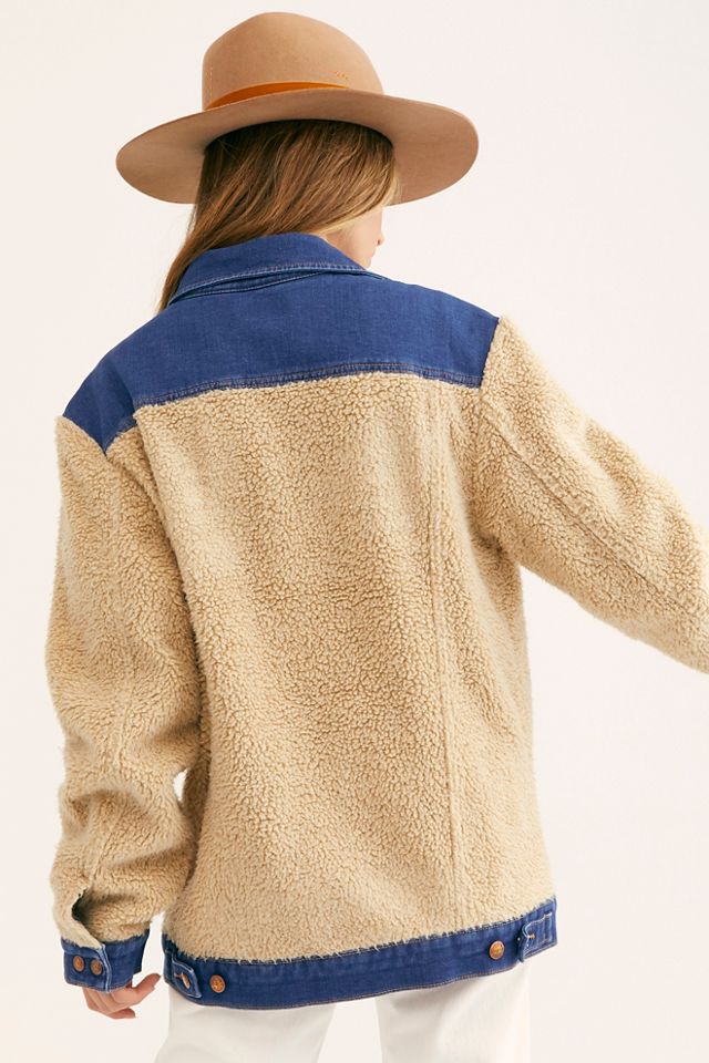 Oversized Sherpa Patch Jacket | Free People
