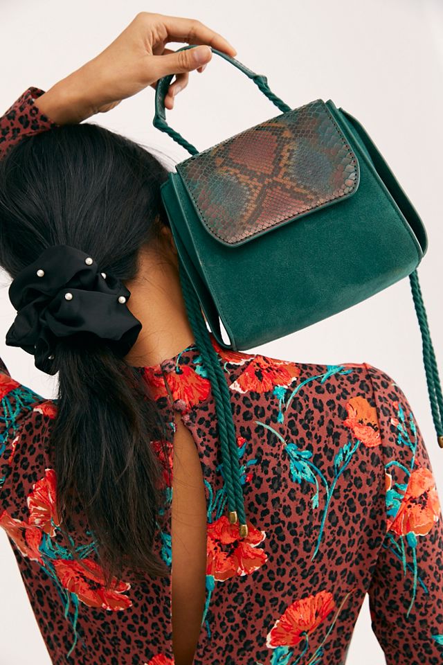 Uptown Embossed Snake Clutch | Free People