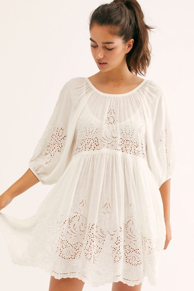 Unrefined Eyelet Tunic | Free People UK