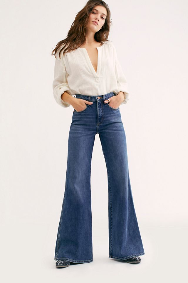 Wrangler Fly High Flare Jeans | Free People