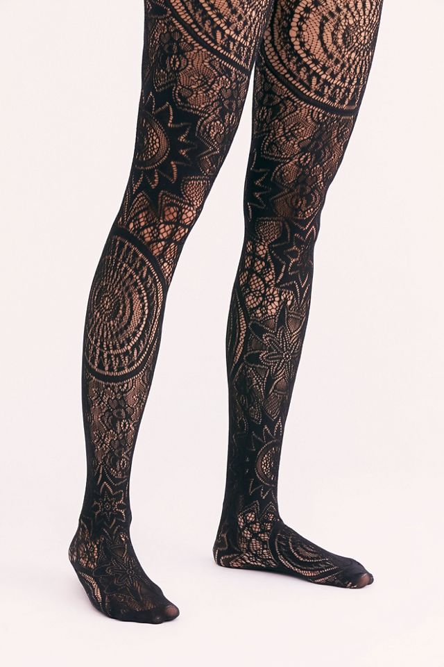Cathedral Lace Tights | Free People