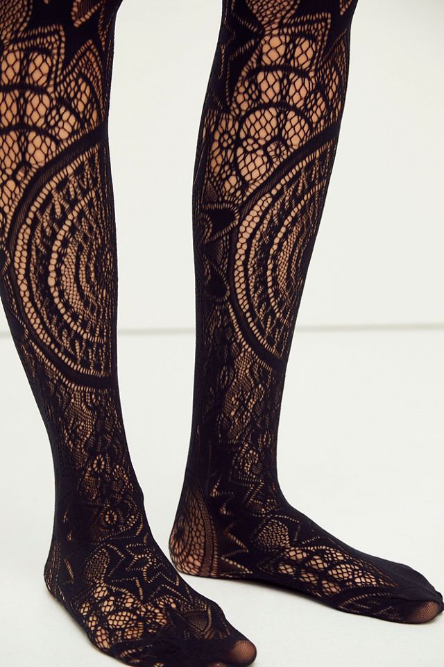 Cathedral Lace Tights | Free People