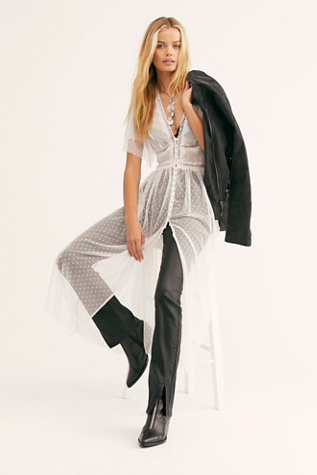 Caught Up In You Sheer Maxi Top | Free People