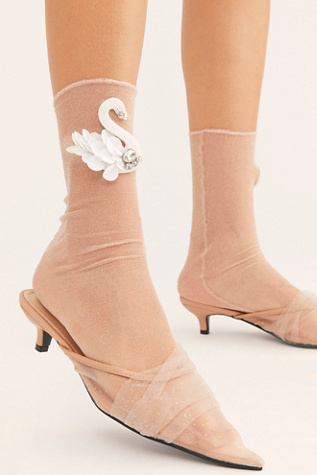 Swan Song Sheer Slouch Socks | Free People