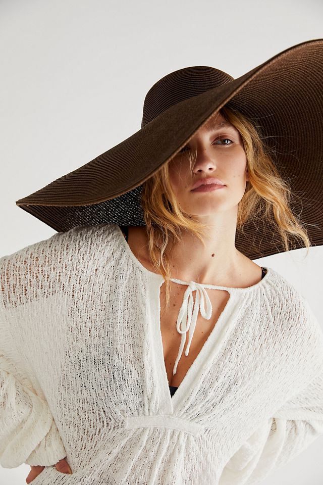 Shady Character Packable Wide Brim Hat | Free People UK