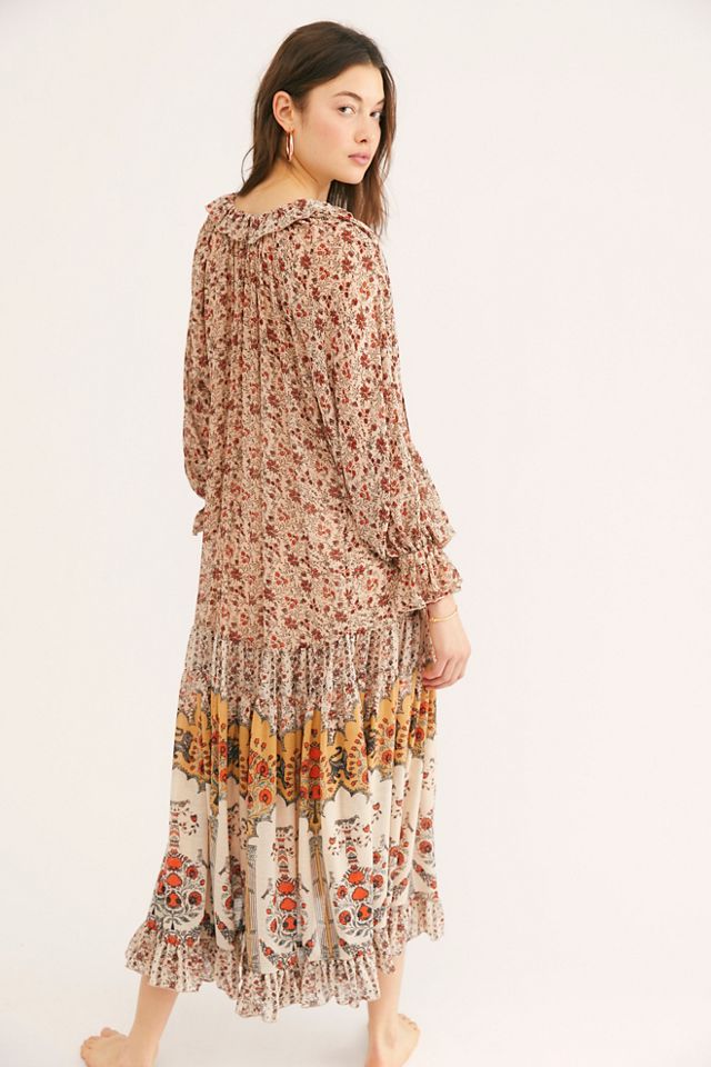 Feeling Groovy Border Print Maxi Dress | Free People