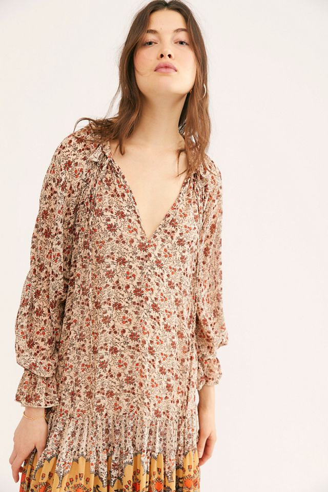 Feeling Groovy Border Print Maxi Dress | Free People