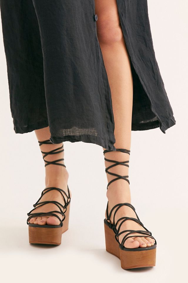 Rowen Wrap Wedges | Free People UK