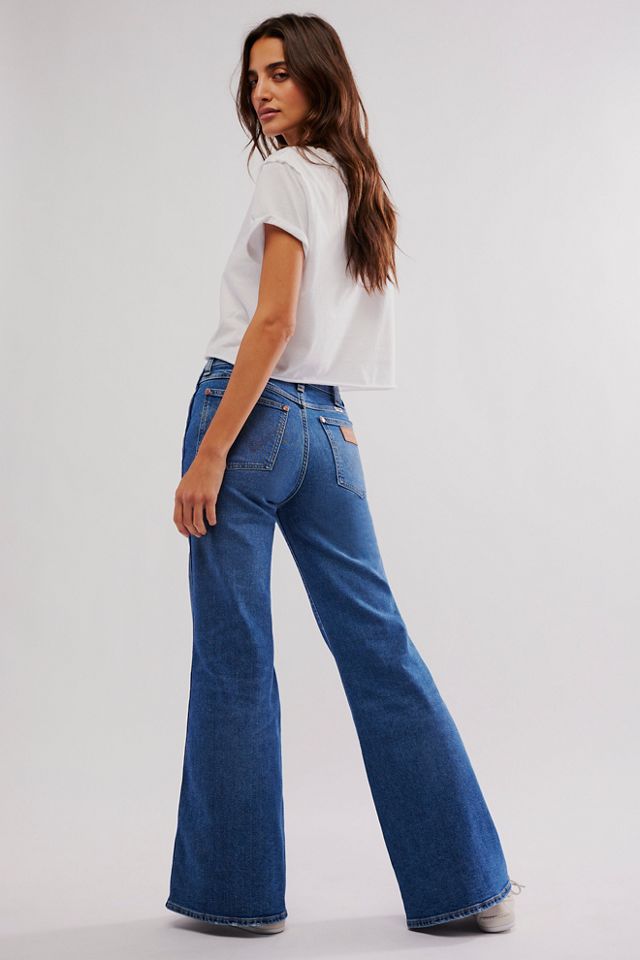 Wrangler Wanderer High Rise Flare Jeans | Free People