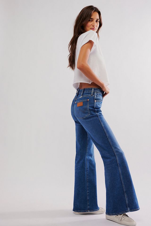 Wrangler Wanderer High Rise Flare Jeans | Free People