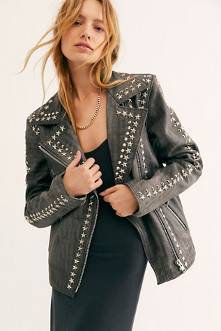 Star Studded Distressed Jacket | Free People UK