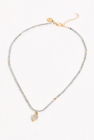 Raw Diamond Barrow Pendant Necklace | Free People UK