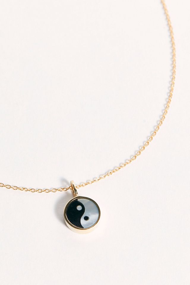 Yin Yang Mini Necklace | Free People
