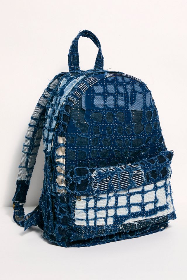 Indigo Patchwork Backpack | Free People UK