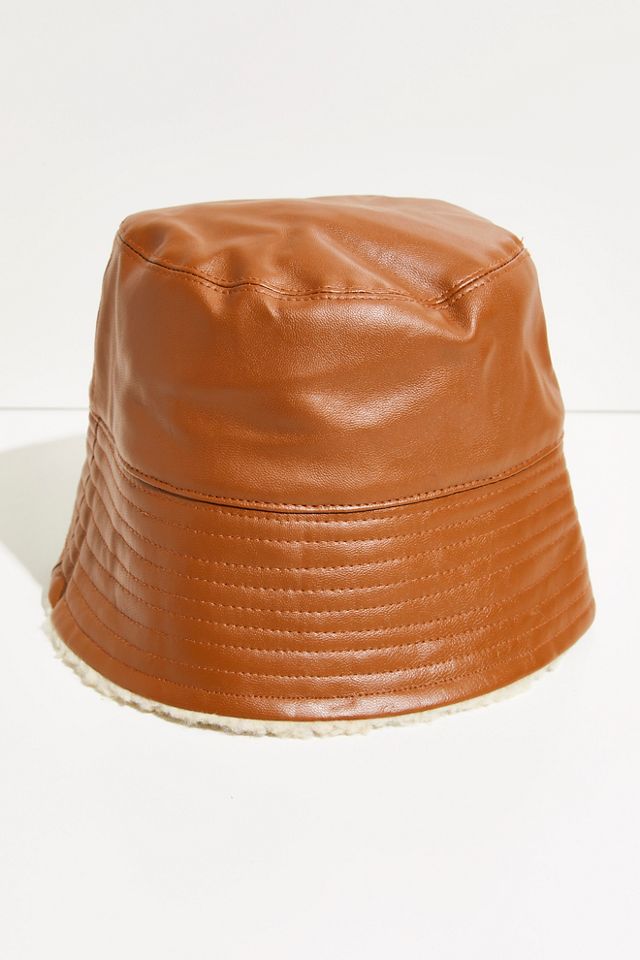 Reversible Leather Bucket Hat | Free People
