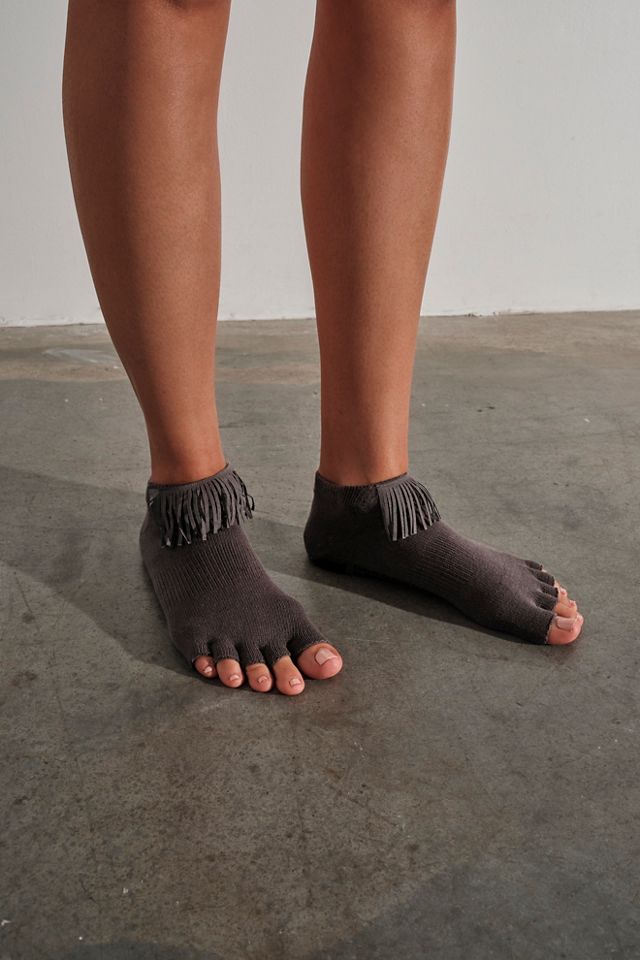 Arebesk Fringe Open Toe Grip Socks | Free People