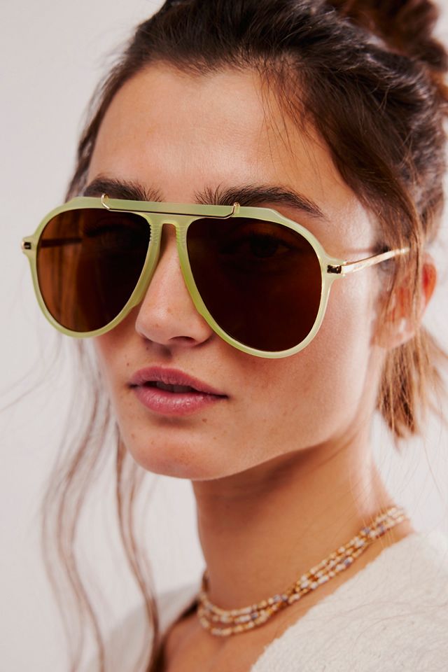 Ventura Oversized Aviator Sunglasses | Free People