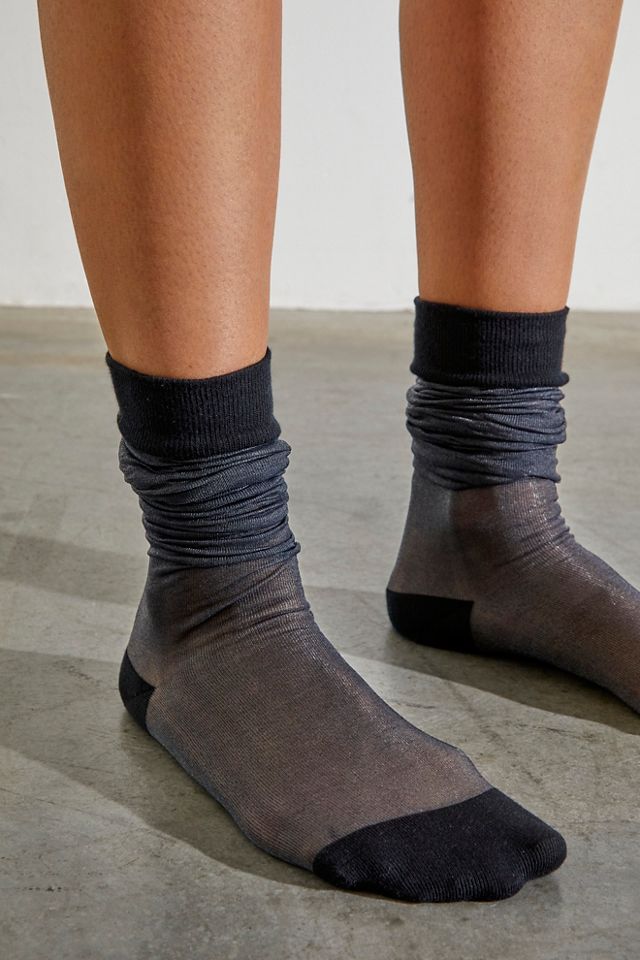 Tailored Union Shimmer Knee-High Socks | Free People