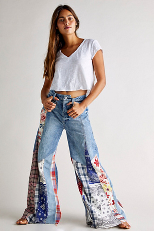 Cortez Pieced Jeans | Free People UK