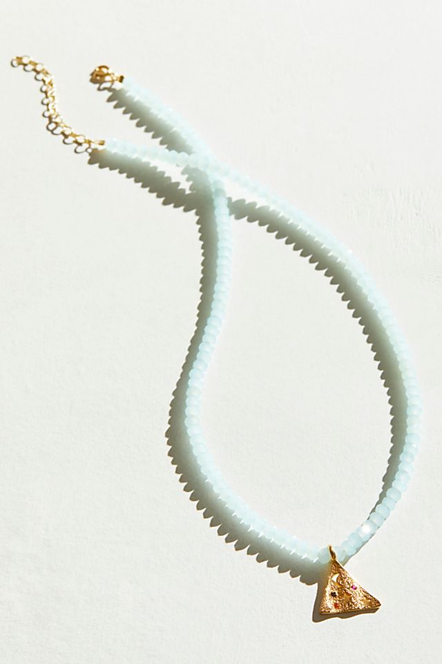 Hermina Athens Aqua Crystal Necklace | Free People UK Hermina Athens Aqua Crystal Necklace | Free People UK