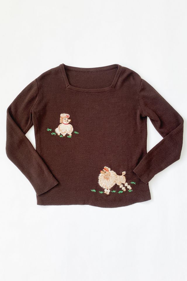 Vintage 1970s Poodle Sweater Selected by Raleigh Vintage | Free People