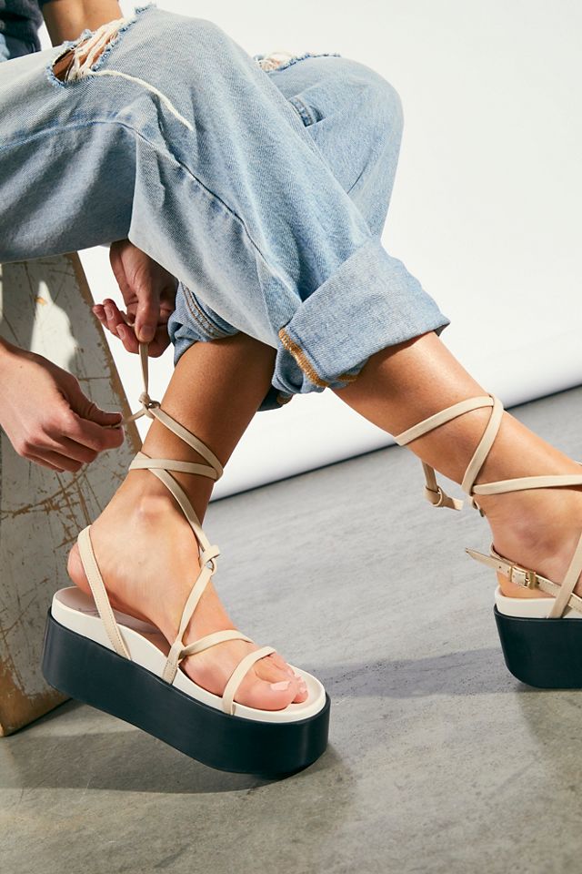 Midnight Mood Gel Flatform Sandals | Free People