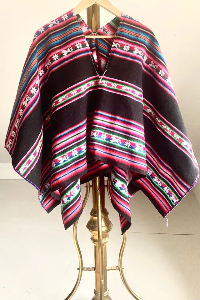 Anna Corinna Noir Poncho | Free People