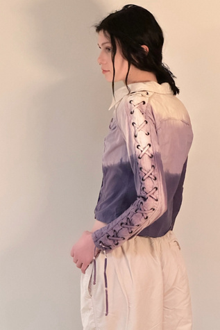 Vintage 1970's Roncelli Lace Up Ombre Glam Rock Jacket Selected By ...